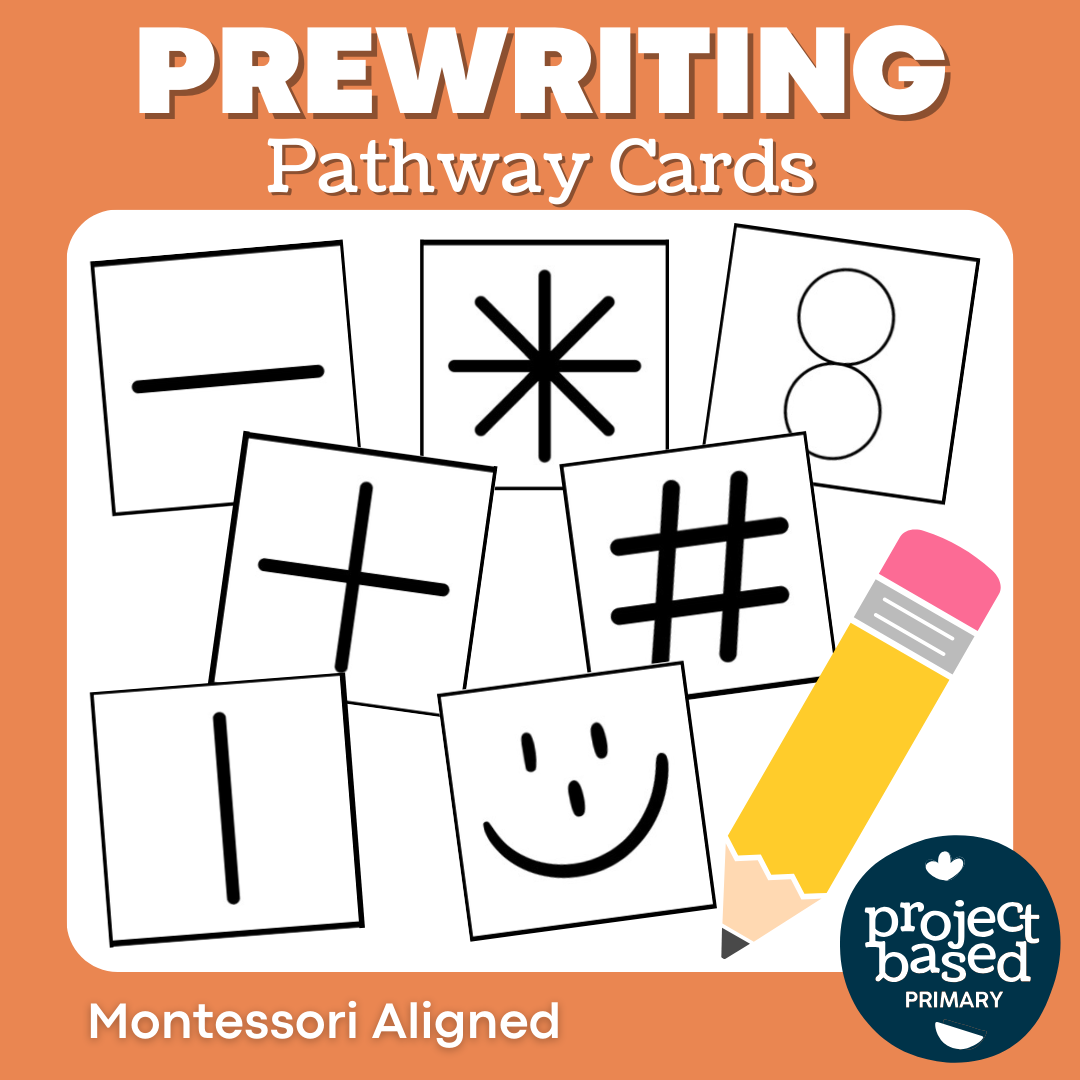 Prewriting Pathway Cards Tracing, Sand Tray, Dough Mats – Project Based ...