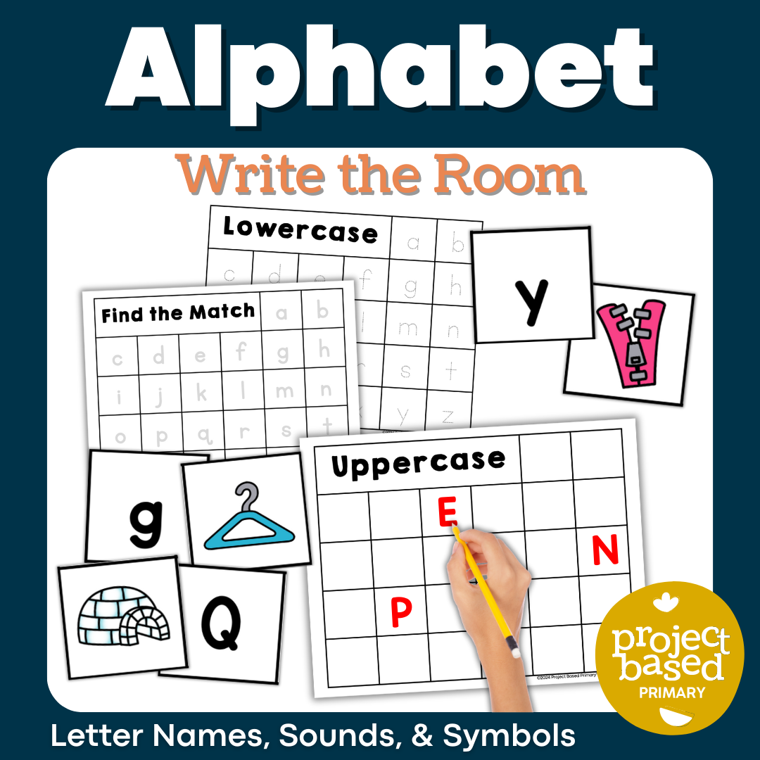 Alphabet and Beginning Sounds Write the Room Scavenger Hunt – Project ...