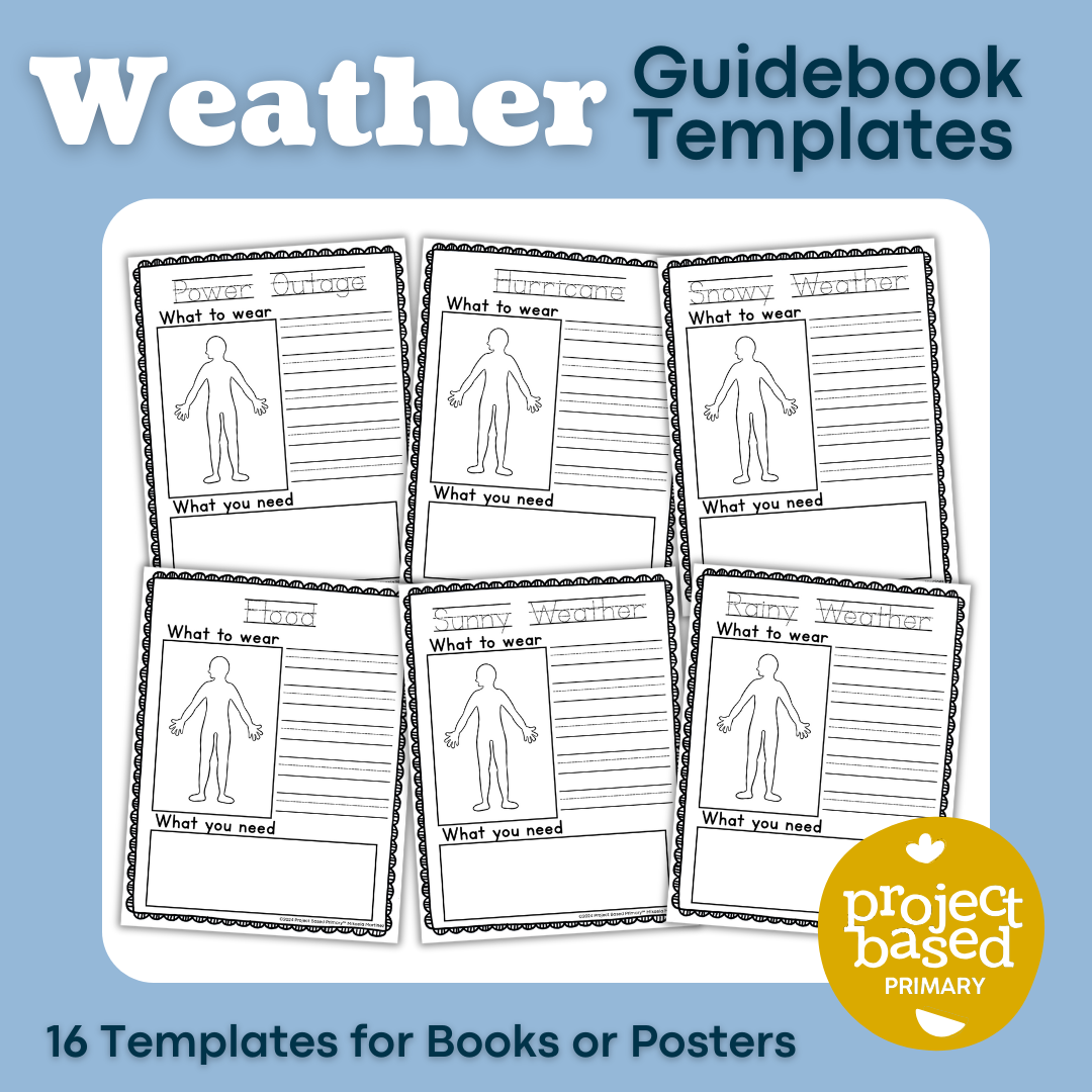 Weather Guide Book Templates – Project Based Primary