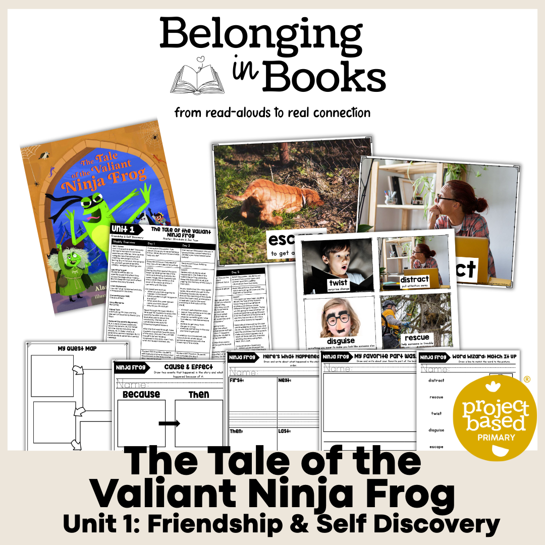 The Tale of the Valiant Ninja Frog Belonging in Books™ Reading Compreh ...