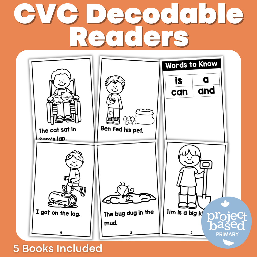 CVC Decodable Reader Set FREEBIE – Project Based Primary