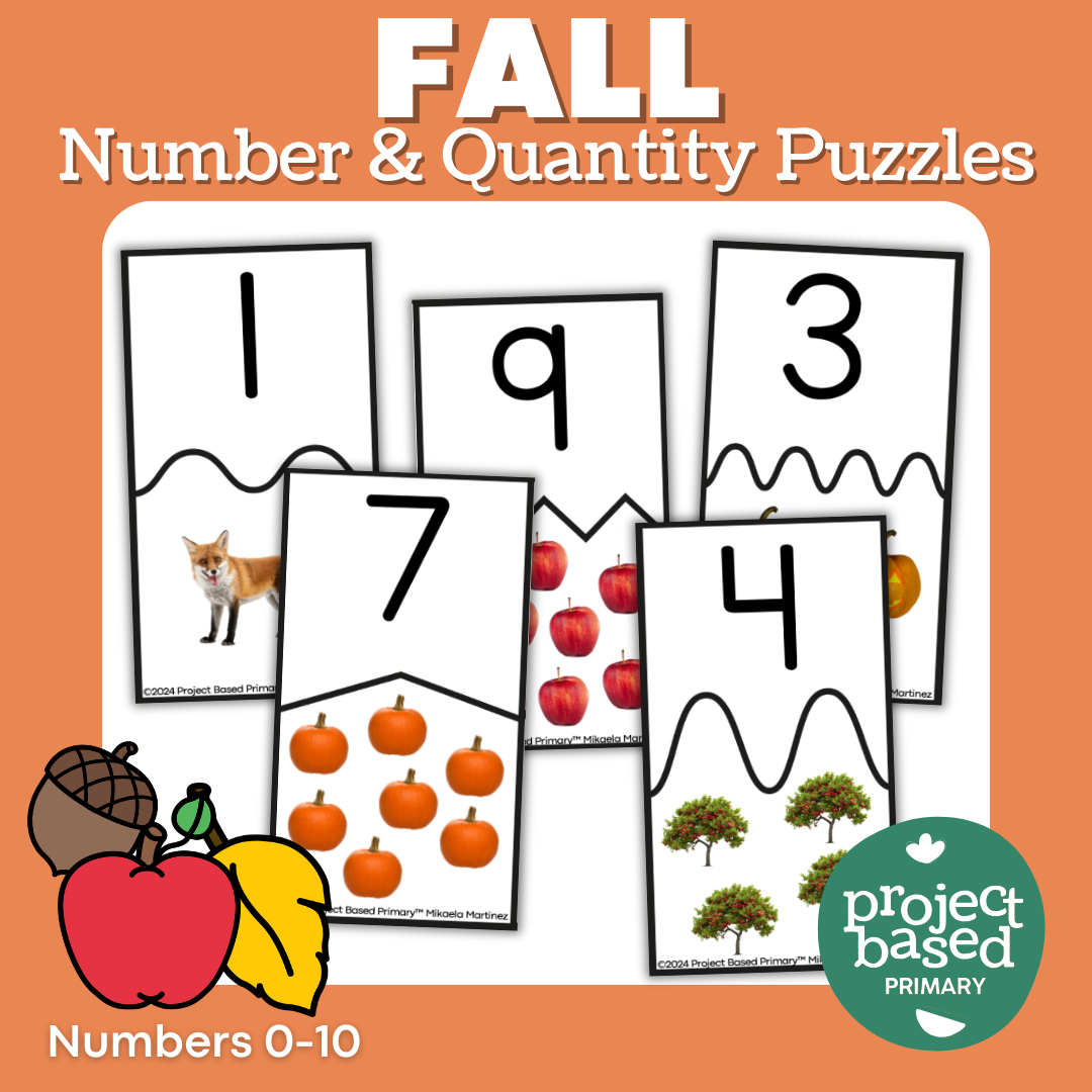 Fall Count and Match Puzzles – Project Based Primary