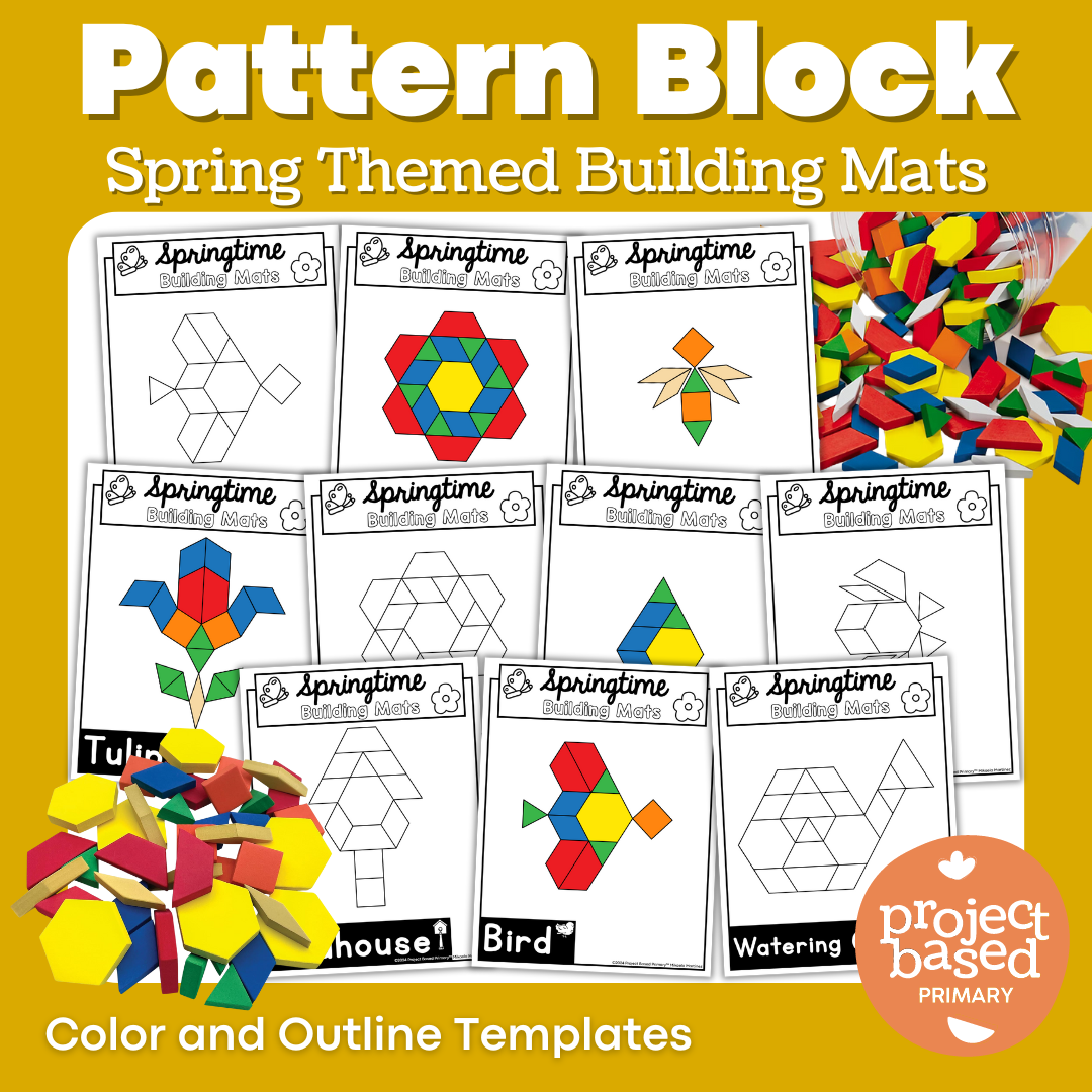 Spring Themed Pattern Block Mats – Project Based Primary