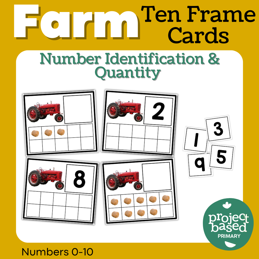 Farm Ten Frame Cards – Project Based Primary