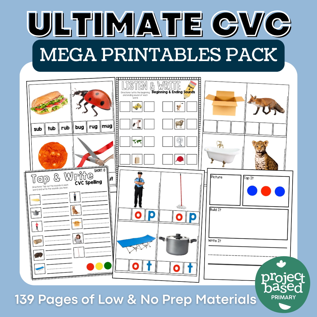CVC Mega Printables Pack – Project Based Primary