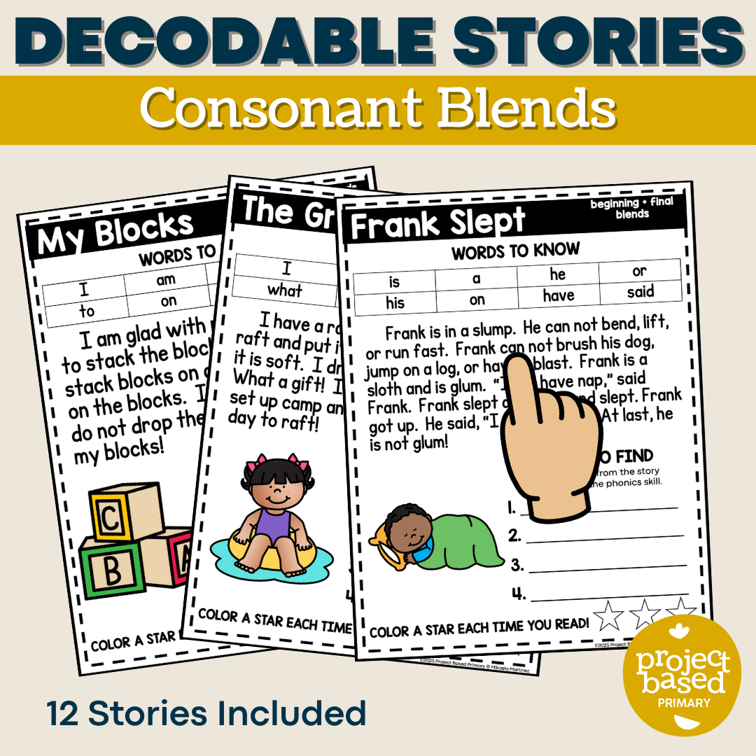 Consonant Blends Decodable Stories – Project Based Primary