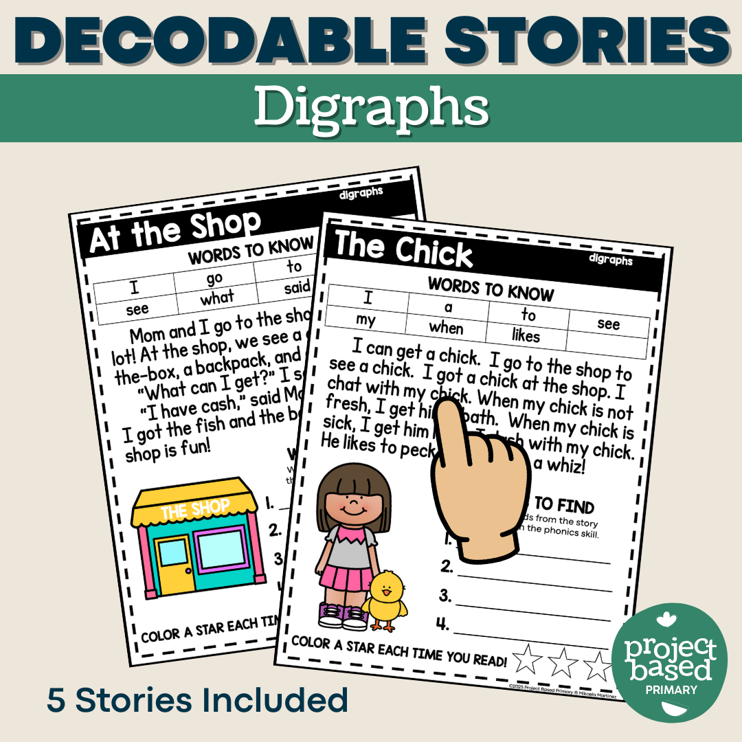 Digraphs Decodable Stories – Project Based Primary