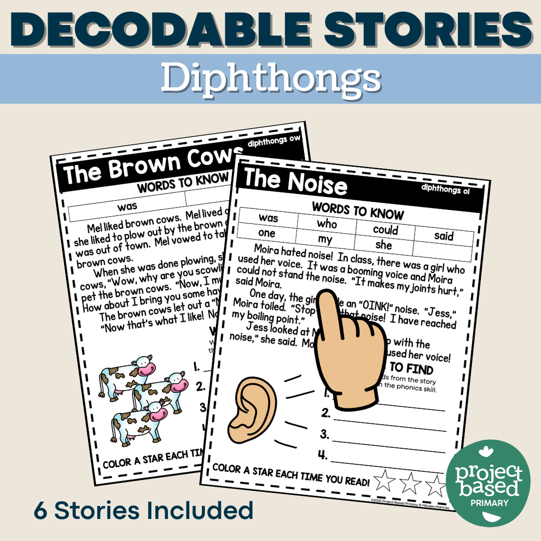 Diphthongs Decodable Stories – Project Based Primary