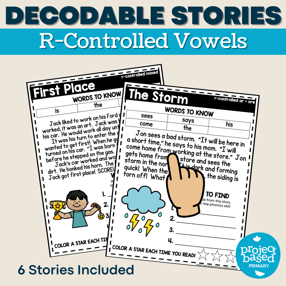 R-Controlled Vowels Decodable Stories – Project Based Primary