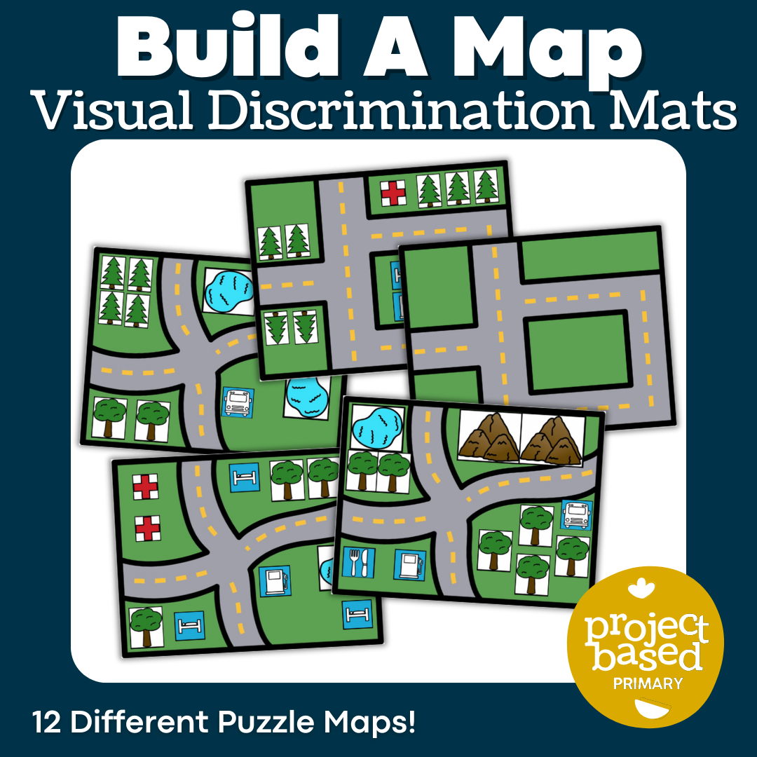 Build a Map Visual Discrimination & Listening Comprehension Puzzles ...