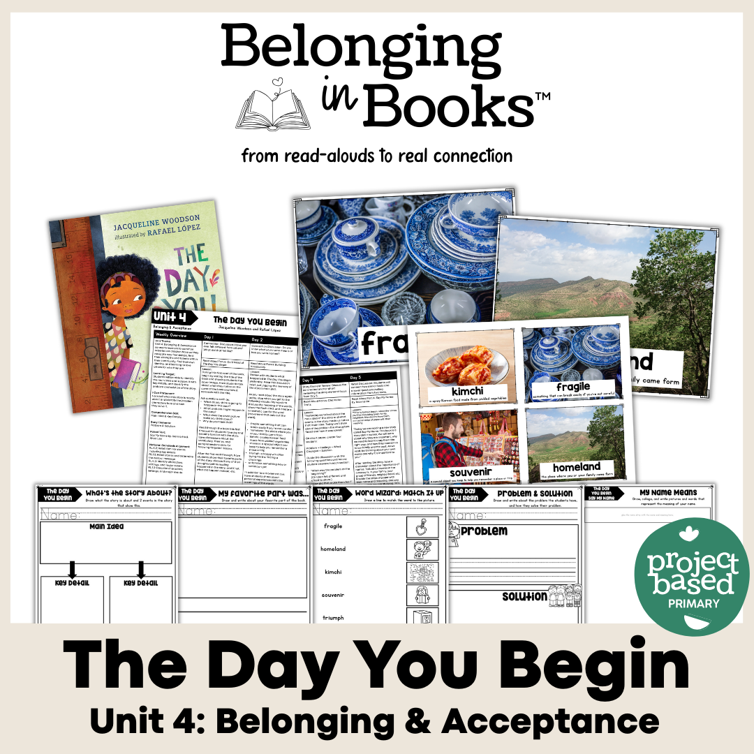 The Day You Begin Belonging in Books™ Reading Comprehension Week-Long ...