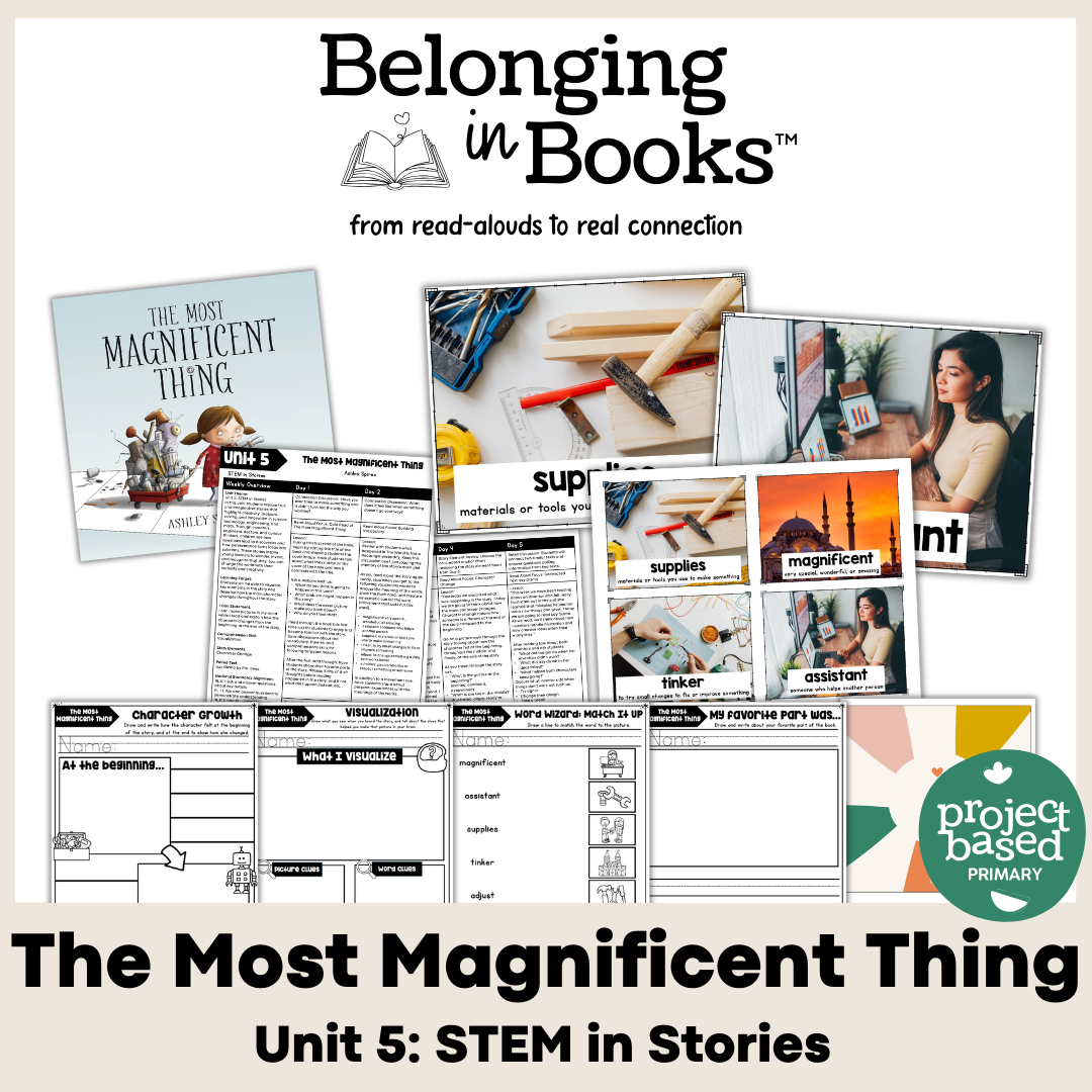 The Most Magnificent Thing Belonging in Books™ Reading Comprehension W ...