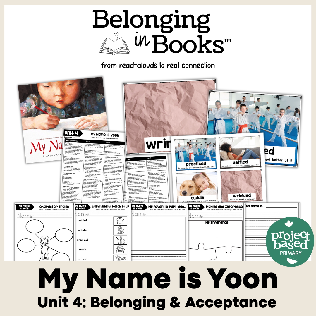 My Name is Yoon Belonging in Books™ Reading Comprehension Week-Long Un ...