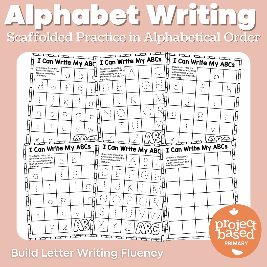 Alphabet Sequence Writing Missing Letter – Project Based Primary